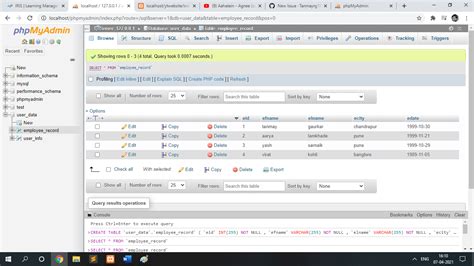 Github Tanmayrg1999employee Record Form Using Sql And Php I Have Createed A User Interface