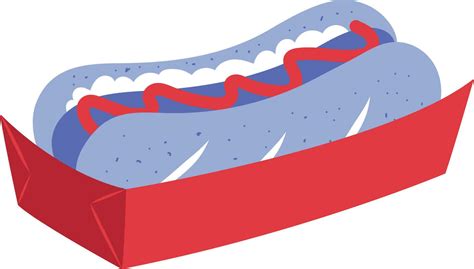 Hot Dog 4th Of July Celebration Freedom Day 24253238 Vector Art At Vecteezy