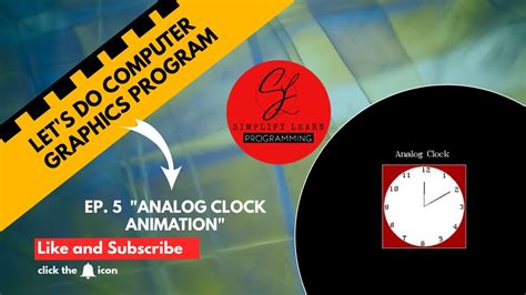 How To Draw A Analog Clock Animation In C Computer Graphics YouTube