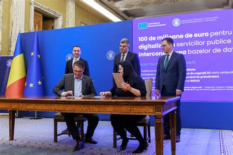 100 Mil De Euro Pentru 4 Proiecte De Digitalizare A Administrației și Interconectare A Bazelor