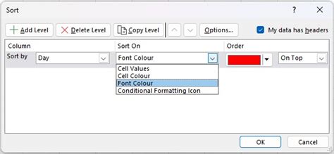 Excel Sorting Data By Color Mistytips