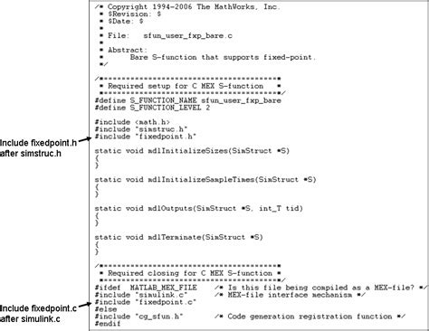 Structure Of The S Function Matlab And Simulink