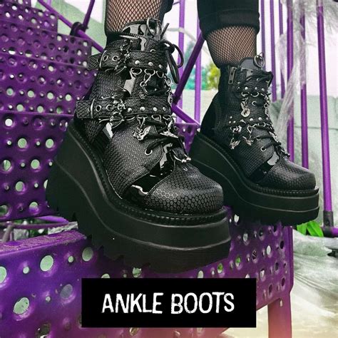Demonia Shoes Buy Platform Goth And Festival Boots In Canada