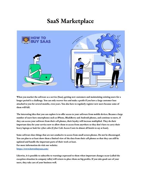PPT SaaS Marketplace PowerPoint Presentation Free Download ID