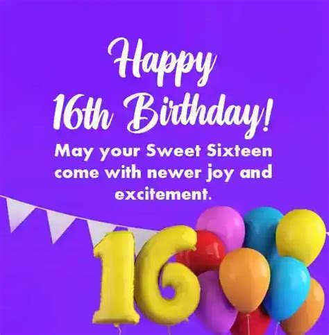 16 岁生日快乐 甜蜜的 16 岁生日祝福
