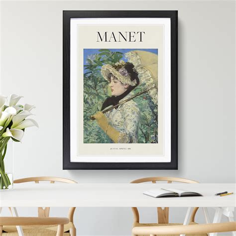 East Urban Home Jeanne Spring By Edouard Manet Picture Frame Art