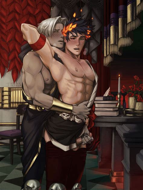 Rule 34 Athletic Male Bishonen Black Hair Black Hair Bottom Blush Canon Couple Death