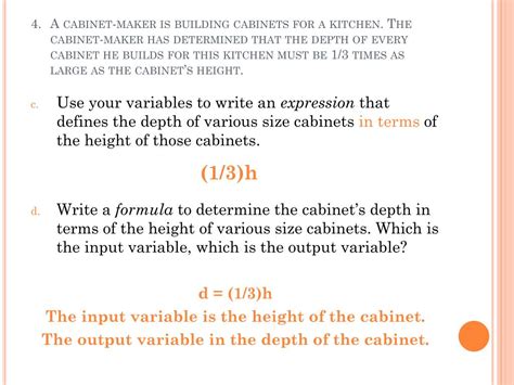 Ppt Using Variables To Represent Co Varying Quantities And Define Formulas Powerpoint