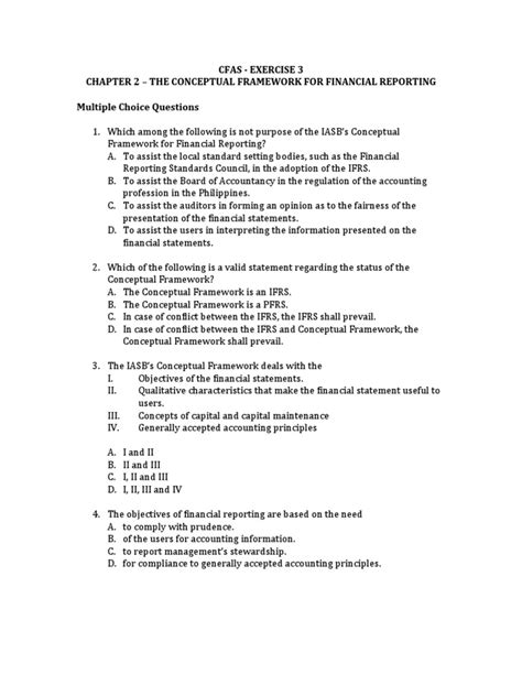 Chapter 2 Exercises Download Free Pdf International Financial Reporting Standards