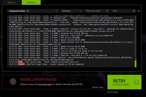 jetson nano emmc not flashing error return value 4 jetson nano