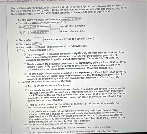 Solved Assess2cid ∠34 15 ∠ Andalu 10 The Recidivism