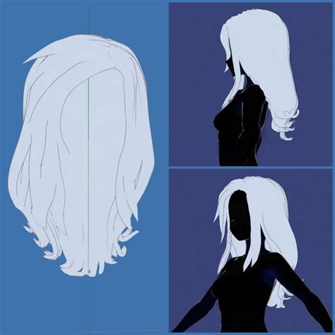 Rwby Mmd Winter Schnees Hair Down By Theblackbirdcalls On Deviantart