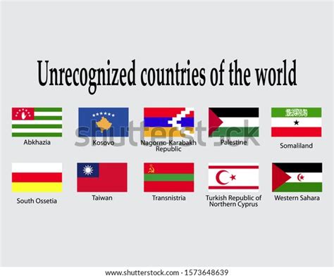 unrecognized countries world flags vector de stock libre de regalías 1573648639 shutterstock