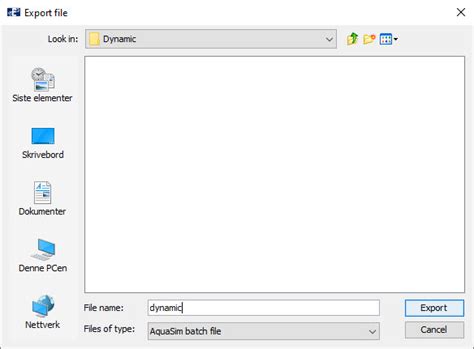 Calculating Dynamic Analysis Aquasim