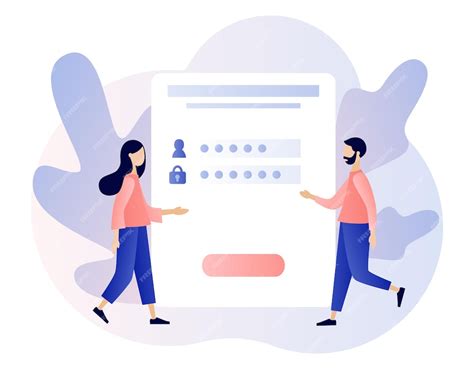 Premium Vector Account Login And Password Data Protection Cyber Security Online