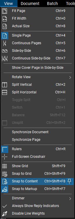 Is There Snap Mode Bluebeam Community