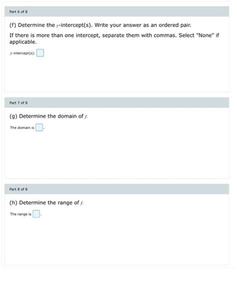 Solved Use The Graph Of Y To Answer The Following Part 1 Chegg Com