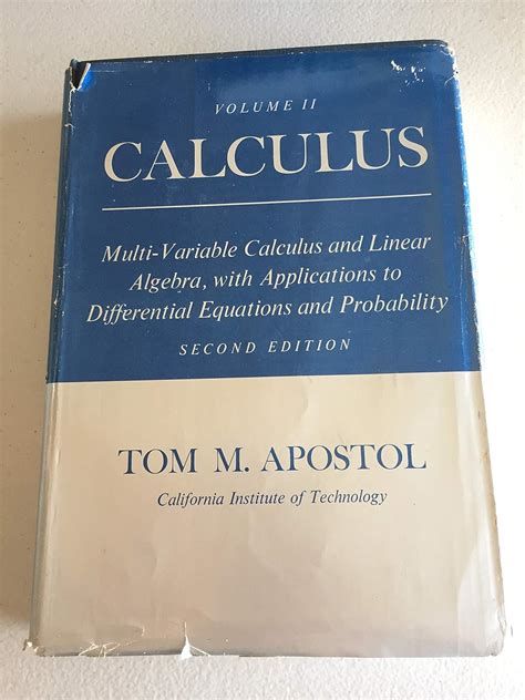 Buy Calculus Multi Variable Calculus And Linear Algebra With Applications To Differential