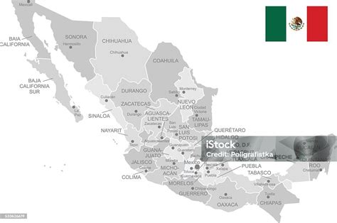 ベクトルマップメキシコの詳細 地図のベクターアート素材や画像を多数ご用意 地図 プエブラ州 メキシコシティ Istock
