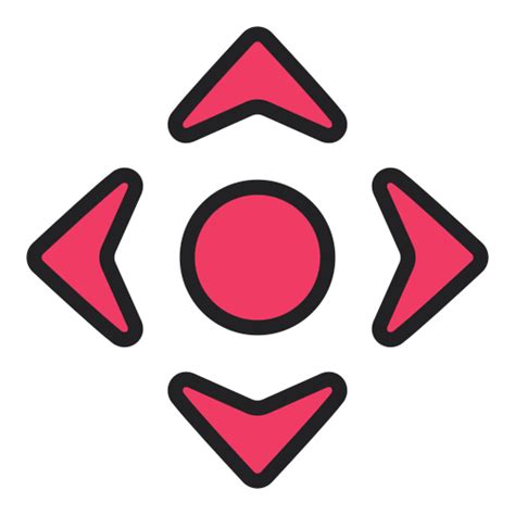 Move Selector Generic Outline Color Icon