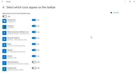 Personalize Taskbar Show Or Hide Notification Area Icons Windows 10 Or 11 Amadaun