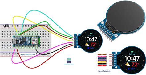 Arduino Nano Esp32 Round Circular Tft Lcd Display Arduino Nano
