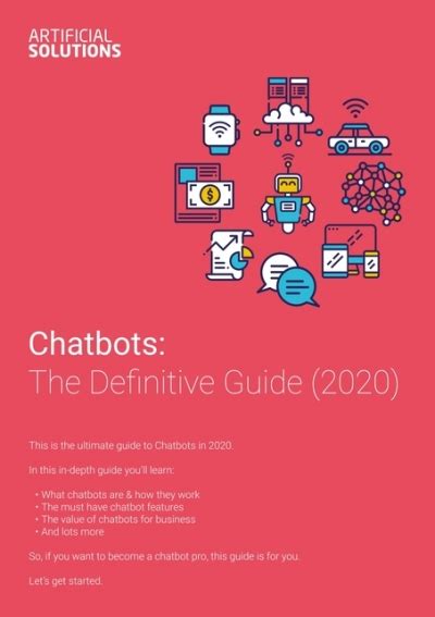 Chatbots The Definitive Guide 2020