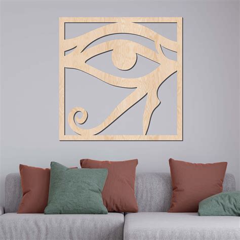 Декорация за стена от дърво Окото на Ра