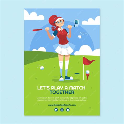 골프 클럽 템플릿 디자인 무료 벡터