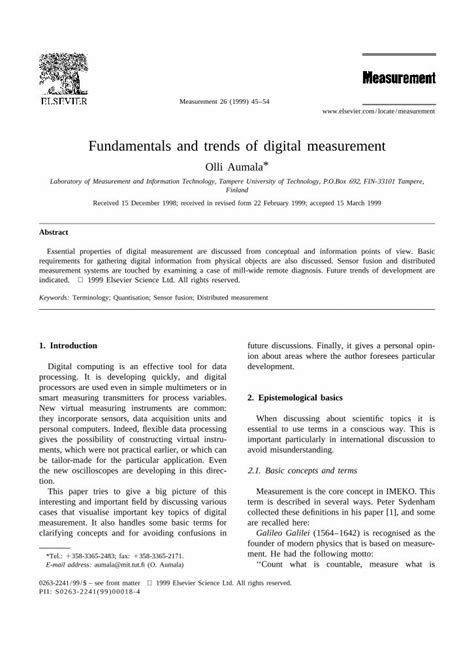 Pdf Fundamentals And Trends Of Digital Measurement Dokumen Tips