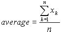 PHP Software Source Code Math Library Array Average Equation