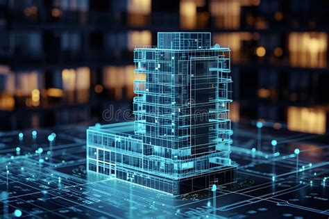 Commercial Building Data Models Holographic Technology Infographics