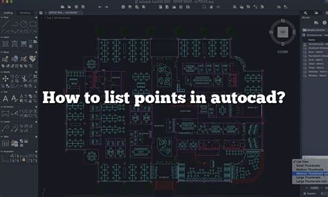 How To List Points In Autocad