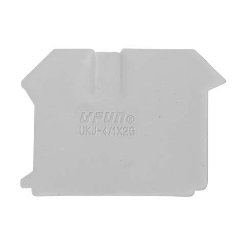 Din Rail Mounted Terminal Block End Cover Used With Asiuk3 And 5twin