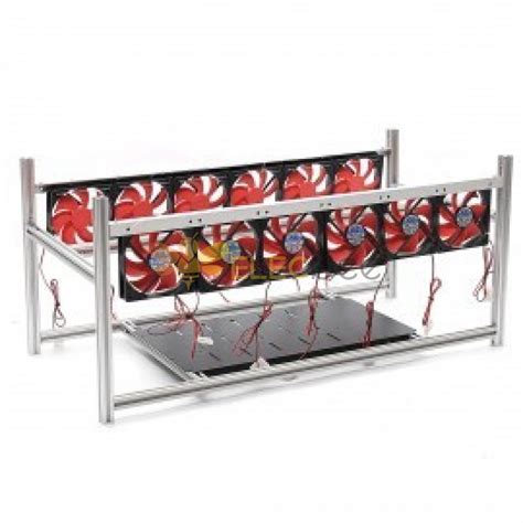 Mining Case 8gpu Diy Mining Case Miner Mining Frame Case Mining Rig Frame With 12pcs Fans