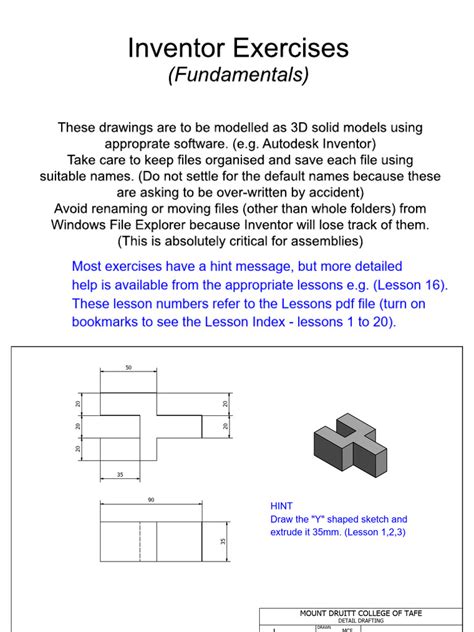 All Inventor Exercises Comments Download Free Pdf Building