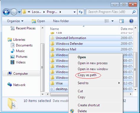 How To Copy Out Full Paths Of Files Folders By Windows Itself