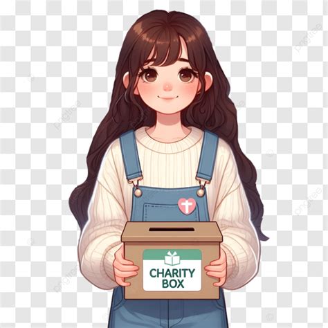 흰색 투명 배경에 자선 상자 클립 아트를 들고 있는 소녀 흰색 투명 배경에 자선 상자 클립 아트를 들고 있는 소녀 자선 단체 국제 자선의 날 Png 일러스트 및 이미지