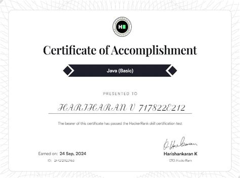 hariharan v on linkedin java programming hackerrank learningjourney codingskills…