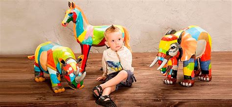 Фигурка керамика лошадь разноцветная Colored Horse по цене 57 000 руб ...