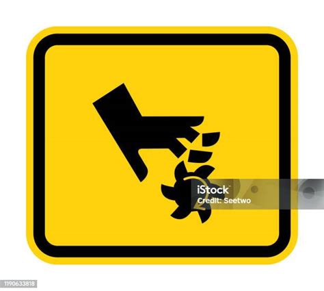 손가락 회전 블레이드 기호 기호 벡터 그림 흰색 배경 레이블에 격리의 절단 Eps10 기계 부분에 대한 스톡 벡터 아트 및 기타 이미지 기계 부분 기어 기계 부분