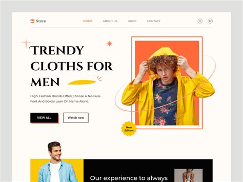 Modern Ecommerce Landing Page Figma