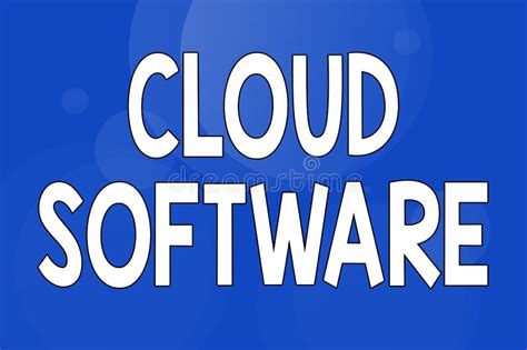 Conceptual Caption Cloud Software Business Overview Programs Used In Storing Accessing Data