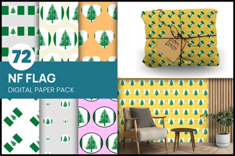 Nf Flag Wrapping Paper Graphic By Fromporto · Creative Fabrica