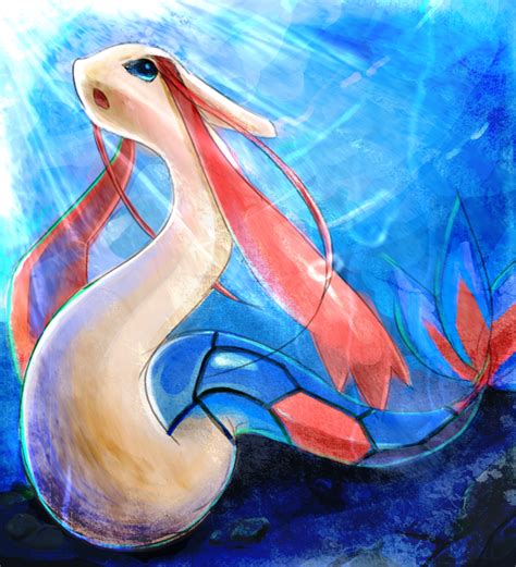 宠物小精灵官方钦定最美の美纳斯Milotic 哔哩哔哩
