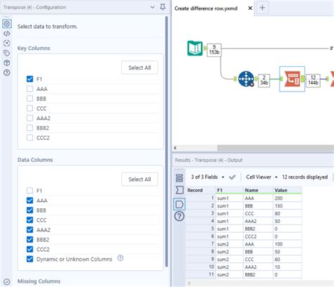 Subtract Two Specific Rows And Show The Result In Alteryx Community