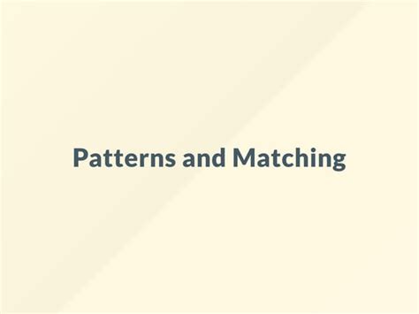 Patterns And Matching In Rust Pdf Programming Languages Computing