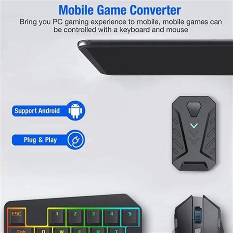 Portable Mobile Gaming Keyboard Mouse Converter Adapter Mix Lite Mobile Controller For Adapter