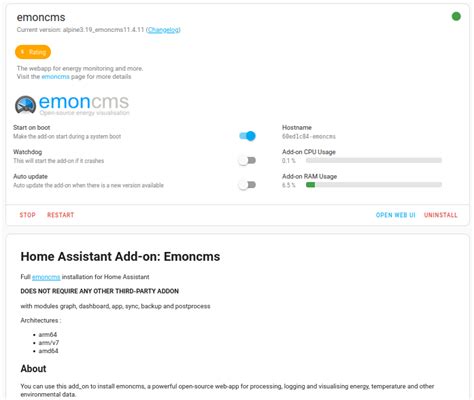 Add On Request Emoncms Home Assistant Os Home Assistant Community