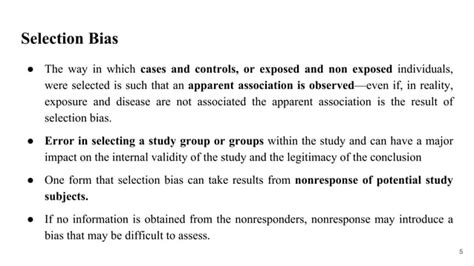 Bias Confounding And Interaction Pptx